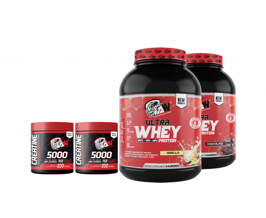 PACK 4KG ULTRA WHEY + 400G CREATINE MONOHYDRATE – American Wolf