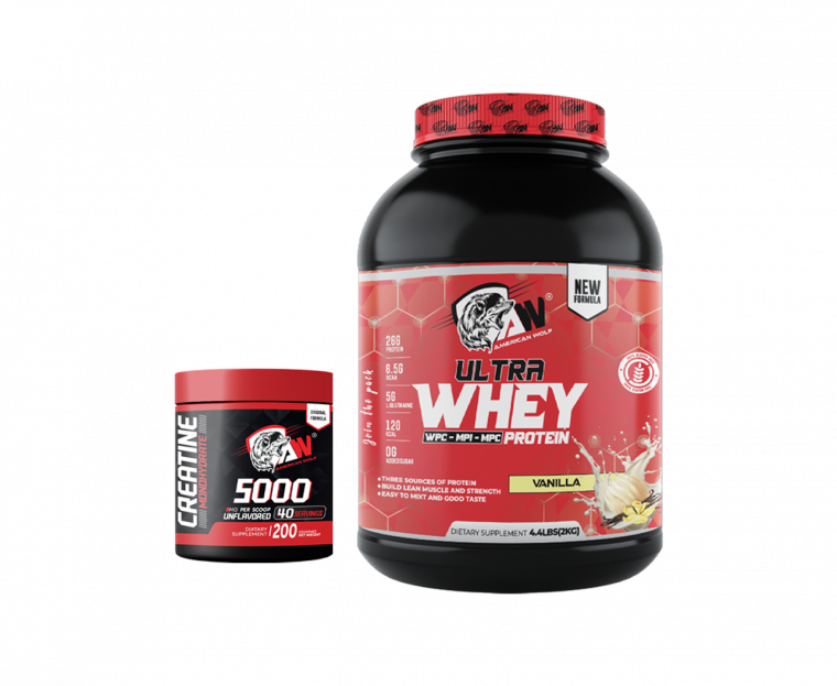 PACK ULTRA WHEY 2KG + CREATINE MONOHYDRATE 200G – American Wolf